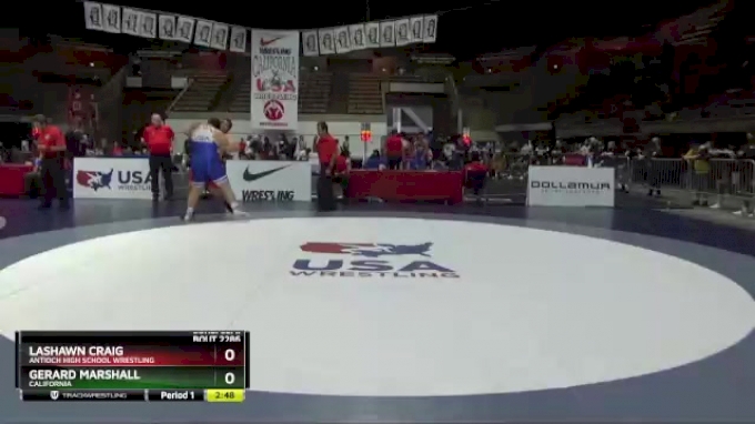 285 lbs Cons. Semi - LaShawn Craig, Antioch High School Wrestling vs ...