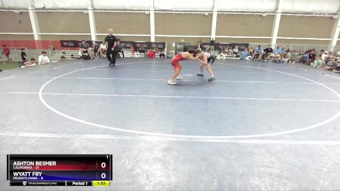 132 lbs Placement Matches (8 Team) - Ashton Besmer, California vs Wyatt ...
