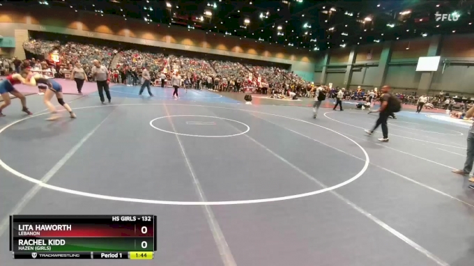 132 lbs Champ. Round 3 - Rachel Kidd, Hazen (Girls) vs Lita Haworth ...