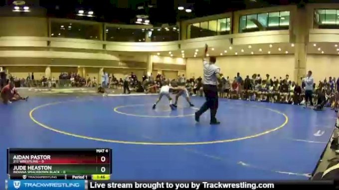 106 lbs Round 1 (10 Team) - Aidan Pastor, 212 Wrestling vs Jude Heaston ...