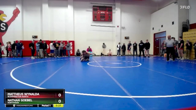 190 lbs Cons. Round 2 - Mattheus Wynalda, Bloomington North vs Nathan ...