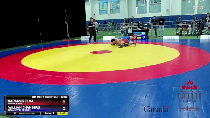 92kg Champ. Round 1 - Karanvir Bual, Warriors WC vs William Chambers ...