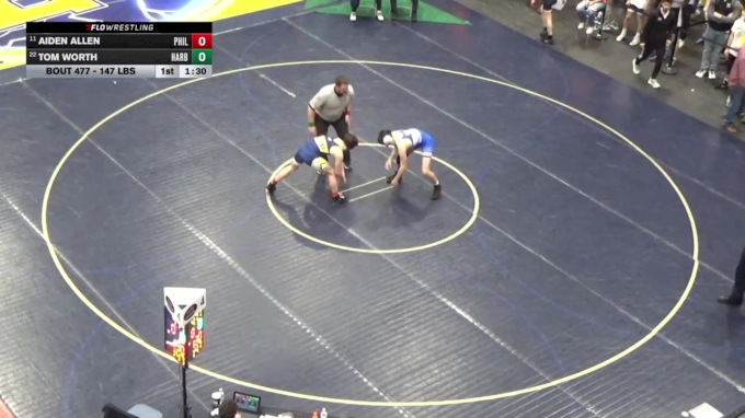 147 lbs Round Of 32 - Aiden Allen, Philadelphia vs Tom Worth, Harbor Creek