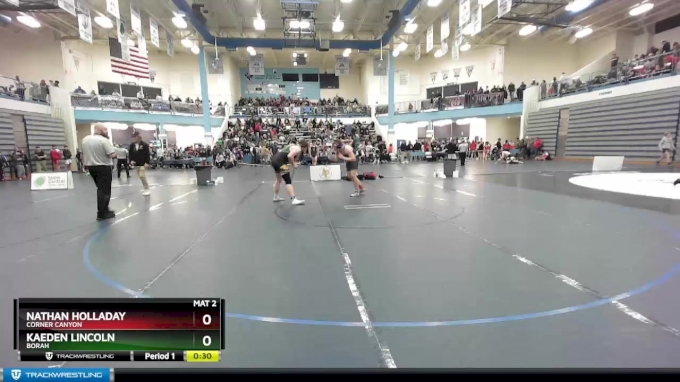 220 lbs Cons. Round 2 - Kaeden Lincoln, Borah vs Nathan Holladay ...