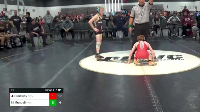75 lbs Semis & 1st Wrestleback (8 Team) - Michael Rundell, Illinois ...