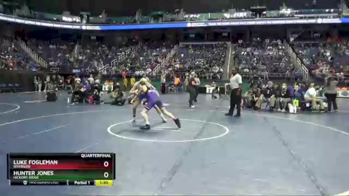 4 lbs Quarterfinal - Luke Fogleman, Riverside vs Hunter Jones, Hickory ...