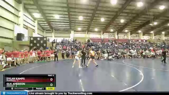 145 lbs Finals (8 Team) - Dylan Kamps, MONTANA2 vs Gus Amerson, Oregon1