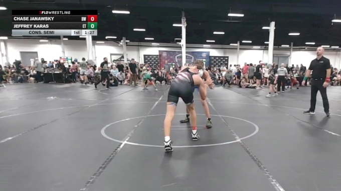 130 lbs Cons. Semi - Jeffrey Karas, Exeter Township vs Chase Janawsky ...