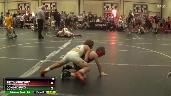 82 lbs Round 4 (6 Team) - Dominic Bucci, M2TCNJ Black vs Justin ...