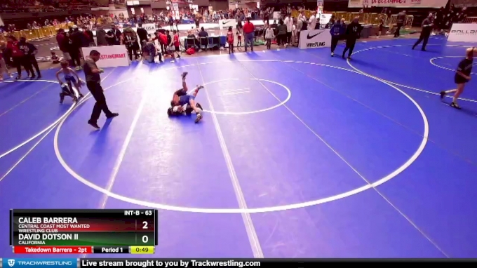 63 lbs Cons. Round 3 - David Dotson Ii, California vs Caleb Barrera, Central Coast Most Wanted ...