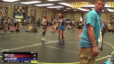 110 lbs Round 4 (10 Team) - Keely Coti, Elite NJ Purple vs Julia Horger ...
