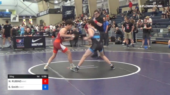 51 kg Semifinal - NATE RUBINO, MWC Wrestling Academy vs Sam Smith, CWCTF