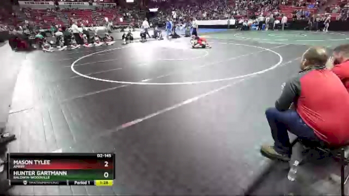 D2-145 lbs Champ. Round 1 - Mason Tylee, Amery vs Hunter Gartmann ...