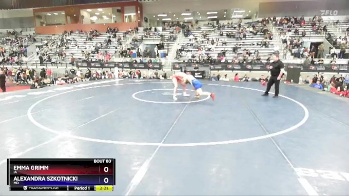 62 lbs Champ. Round 2 - Emma Grimm, IA vs Alexandra Szkotnicki, MD