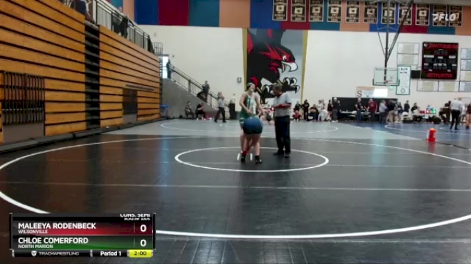 140 lbs Cons. Semi - Maleeya Rodenbeck, Wilsonville vs Chloe Comerford ...