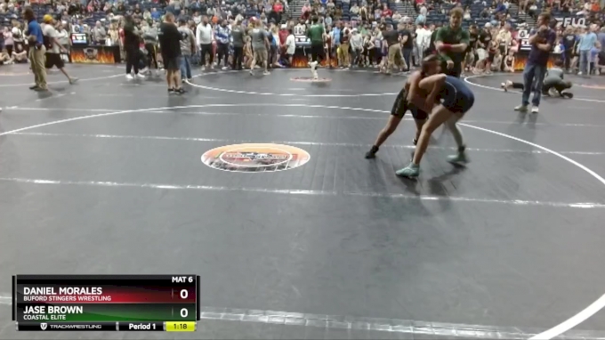 100 lbs Champ. Round 1 - Daniel Morales, Buford Stingers Wrestling vs ...