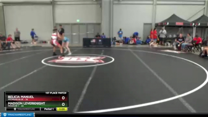 132 lbs Placement Matches (8 Team) - Belicia Manuel, Michigan Blue vs ...