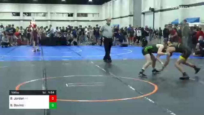 106 lbs Quarterfinal - Beric Jordan, OH vs Benjamin Davino, IL