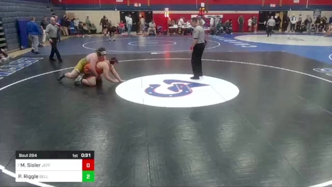 285 lbs Consy 2 - Mason Sisler, Jefferson Morgan vs Perry Riggle, Belle ...