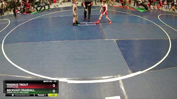 51 lbs Champ. Round 1 - Beckham Crandall, Virgin Valley Bulldogs vs ...