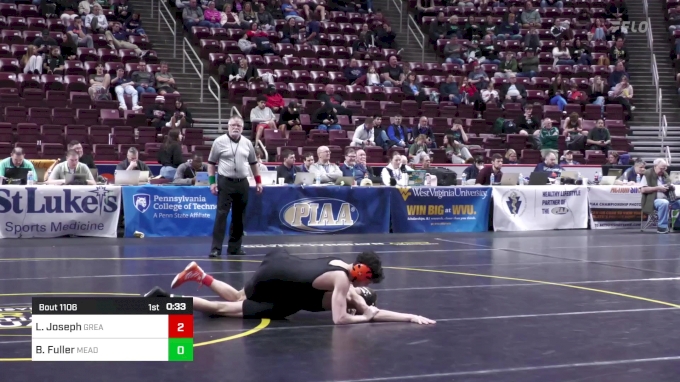 114 lbs Consi Of 8 #1 - Leo Joseph, Greater Latrobe vs Ben Fuller ...