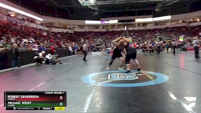 5A 285 lbs Champ. Round 1 - Robert Deherrera, Sandia vs Michael Weist ...