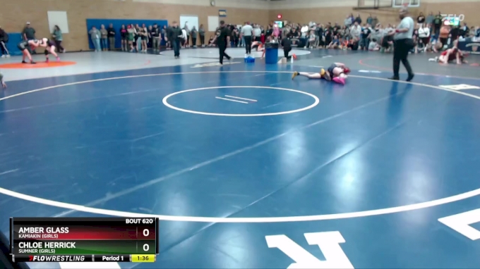 120lbs Champ. Round 3 - Chloe Herrick, Sumner (Girls) vs Amber Glass ...