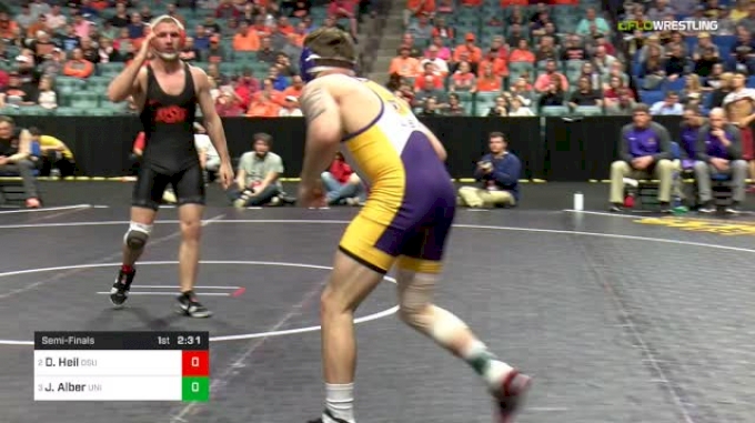 141 lbs Semifinal - Dean Heil, Oklahoma State vs Josh Alber, Northern Iowa