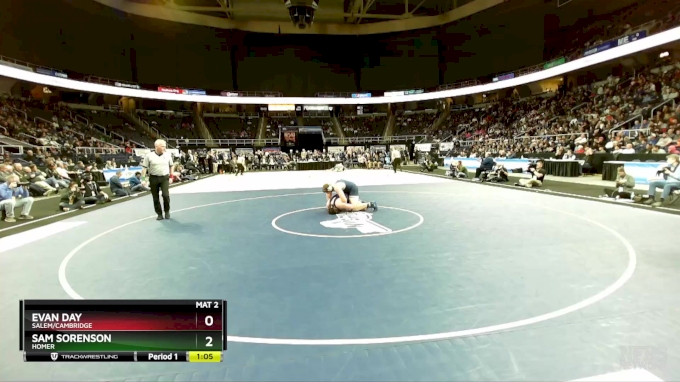 II-215 lbs 1st Place Match - Sam Sorenson, Homer vs Evan Day, Salem ...