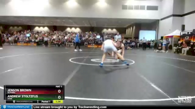1A/2A 132 Cons. Round 1 - Jenson Brown, Buford vs Andrew Stoltzfus, Dixie