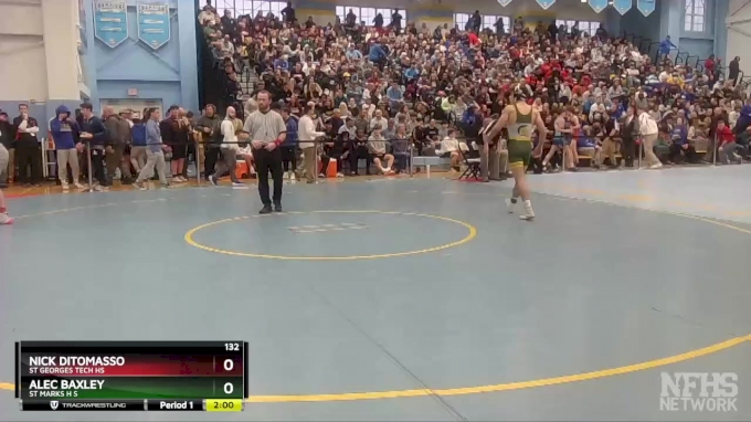 132 lbs Champ. Round 1 - Alec Baxley, St Marks H S vs Nick DiTomasso ...