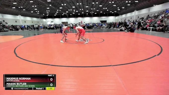 175 lbs Semifinal - Mason Butler, Christian Brothers High School vs ...