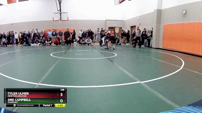 138 lbs Champ. Round 2 - Dre Campbell, SANDUSKY vs Tyler Ulmer, New ...