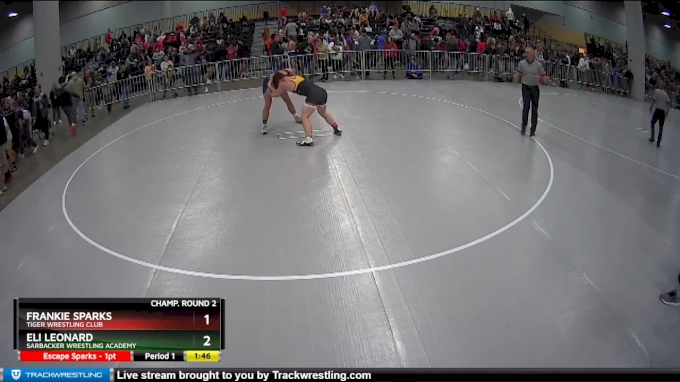 165 lbs Champ. Round 2 - Eli Leonard, Sarbacker Wrestling Academy vs ...
