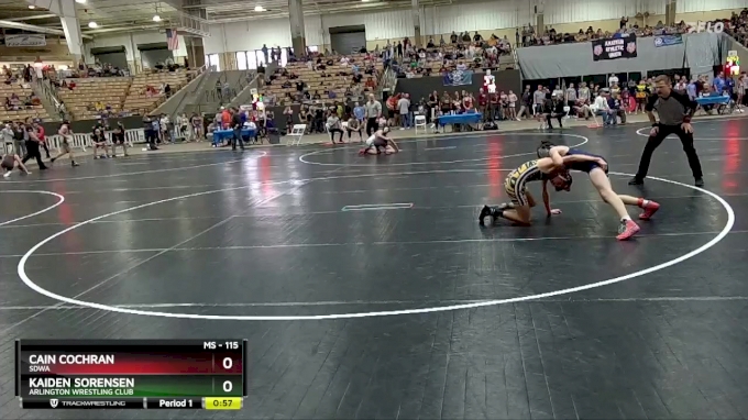 115 lbs Quarterfinal - Cain Cochran, SDWA vs Kaiden Sorensen, Arlington ...
