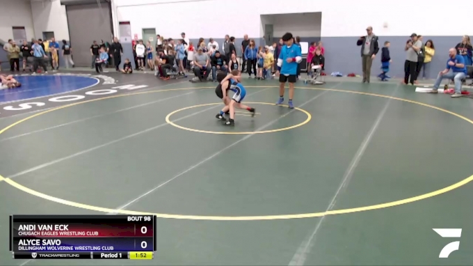75 lbs Round 1 - Andi Van Eck, Chugach Eagles Wrestling Club vs Alyce ...