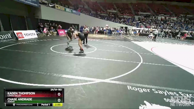 2A/1A-182 Quarterfinal - Chase Andrade, Adrian vs Kaden Thompson, Camas ...