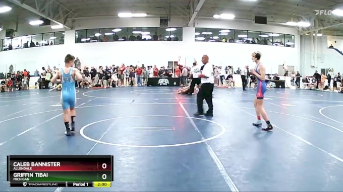 112 lbs Cons. Round 2 - Griffin Tibai, Michigan vs Caleb Bannister ...