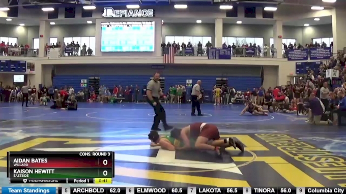 165 lbs Cons. Round 3 - Aidan Bates, WILLARD vs Kaison Hewitt, Eastside