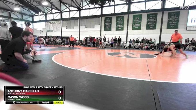 137-145 lbs Quarterfinal - Mason Wood, Normal West vs Anthony Marcello ...