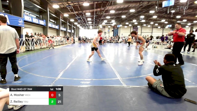 145 lbs Round Of 64 - Ayden Mosher, Michigan Mafia vs Zach Reilley ...