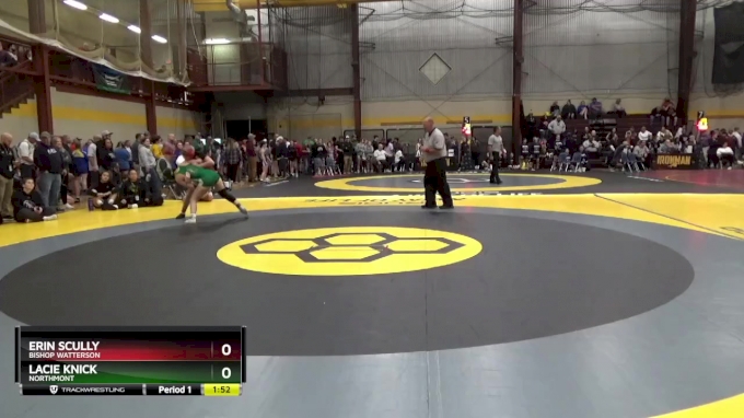 125 lbs Champ. Round 2 - Lacie Knick, NorthMont vs Erin Scully, Bishop ...