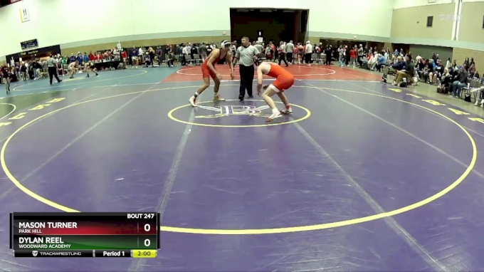 165 lbs Champ. Round 1 - Dylan Reel, Woodward Academy vs Mason Turner ...