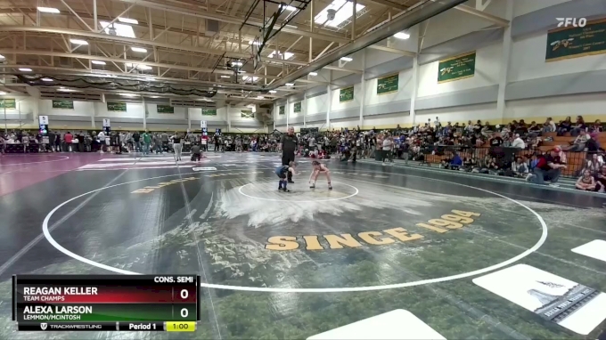 50 lbs Cons. Semi - Reagan Keller, Team Champs vs Alexa Larson, Lemmon ...