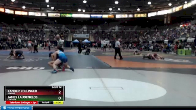 170 lbs Champ. Round 2 - James Laudenklos, Century vs Xander Zollinger ...