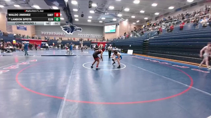 175 lbs Cons. Round 1 - Landon Spets, Klein vs Waldo Jimenez, Conroe ...