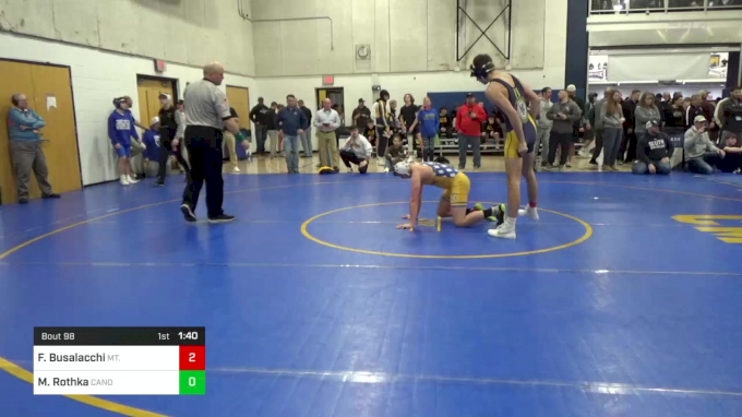 139 lbs R-64 - Franco Busalacchi, Mt. Lebanon vs Matt Rothka, Canon ...