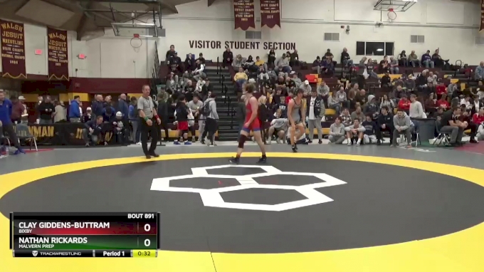 150 lbs Cons. Round 5 - Clay Giddens-Buttram, Bixby vs Nathan Rickards ...