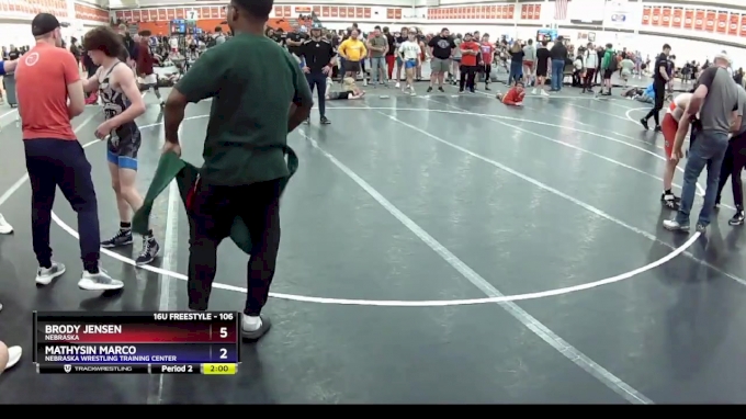 106 lbs Semifinal - Brody Jensen, Nebraska vs Mathysin Marco, Nebraska ...