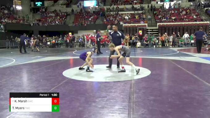 81 lbs Quarterfinal - Kaleb Marsh, Summit Wrestling Club vs Tanner ...